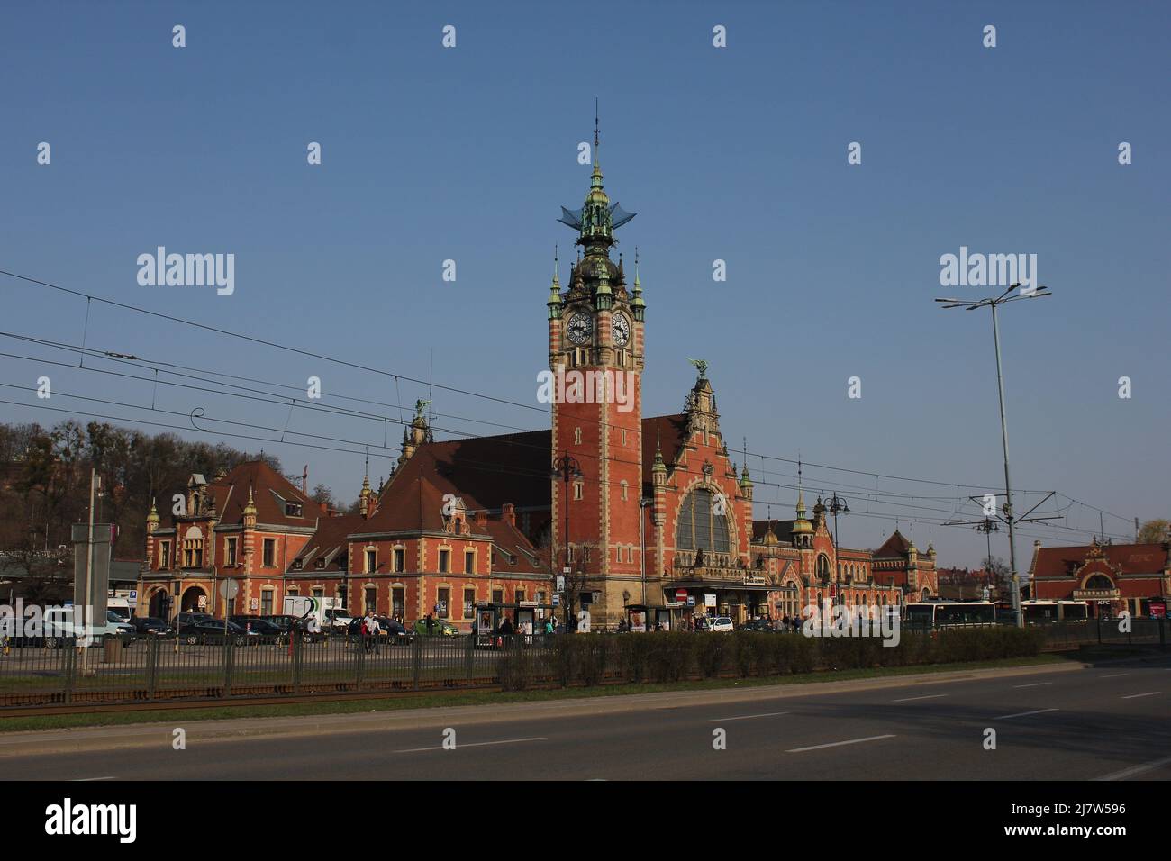 danzig railway station bahnhof Stock Photo - Alamy