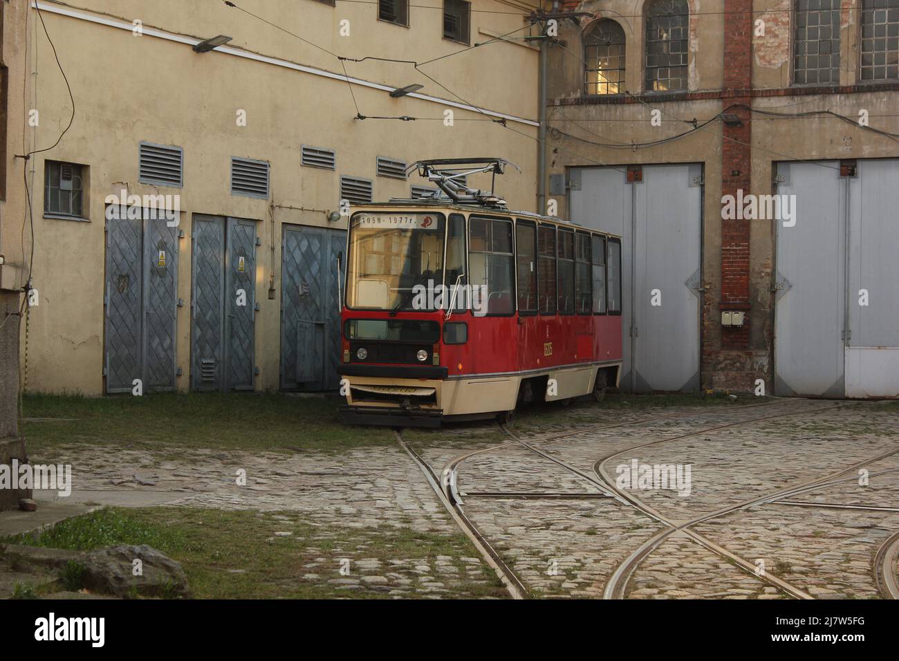 Tram Danzig Konstal Stock Photo - Alamy
