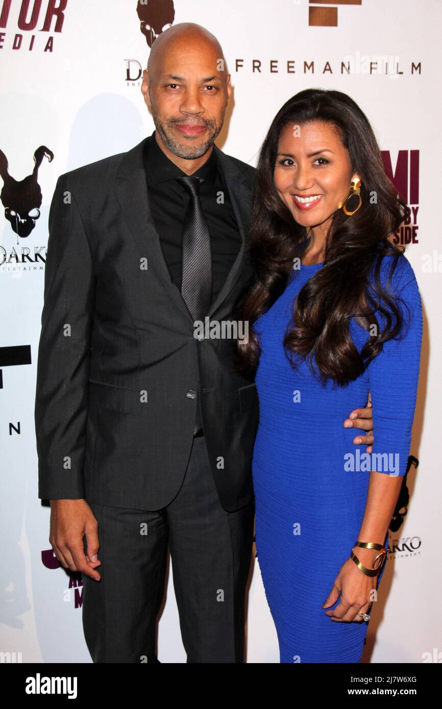 LOS ANGELES - AUG 22: John Ridley, Gayle Ridley at the "Jimi: All Is By ...