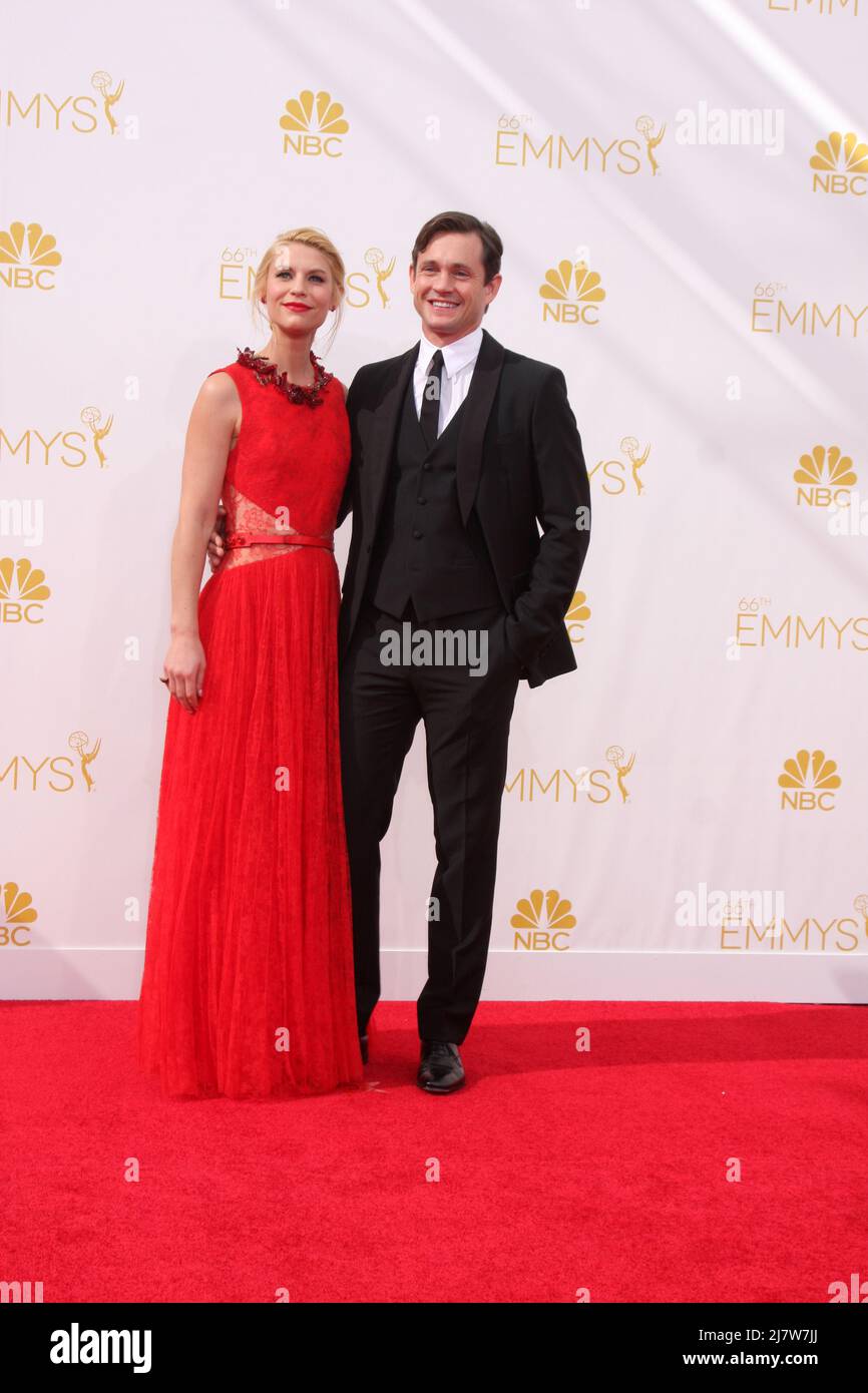 LOS ANGELES - AUG 25: Claire Danes, Hugh Dancy at the 2014 Primetime ...