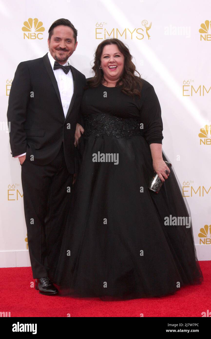 LOS ANGELES - AUG 25: Ben Falcone, Melissa McCarthy at the 2014 ...