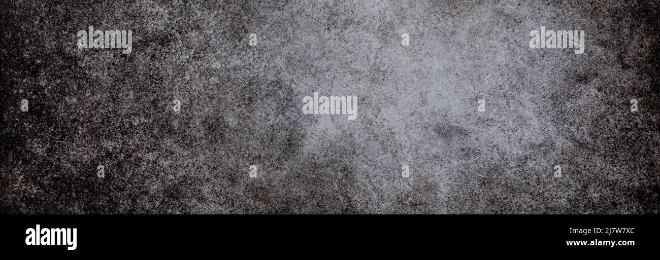 Trendy black grunge texture background. Grey textured wall, dark edges ...