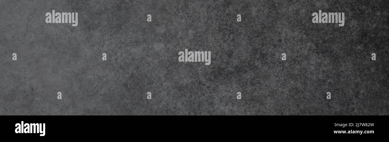 Abstract black background panoramic view on stone grained texture with ...