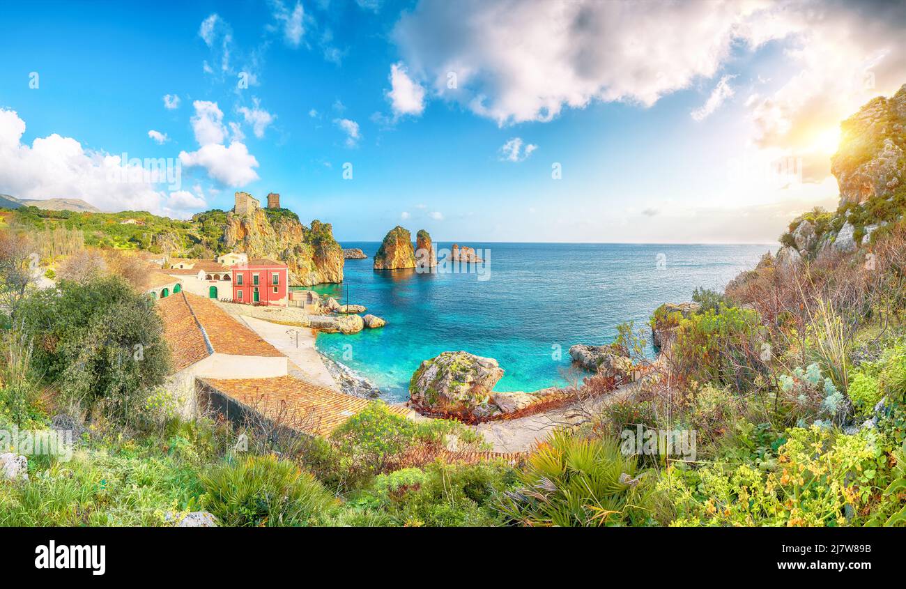 Unbelievable scene of Tonnara di Scopello. Popular travel destination ...