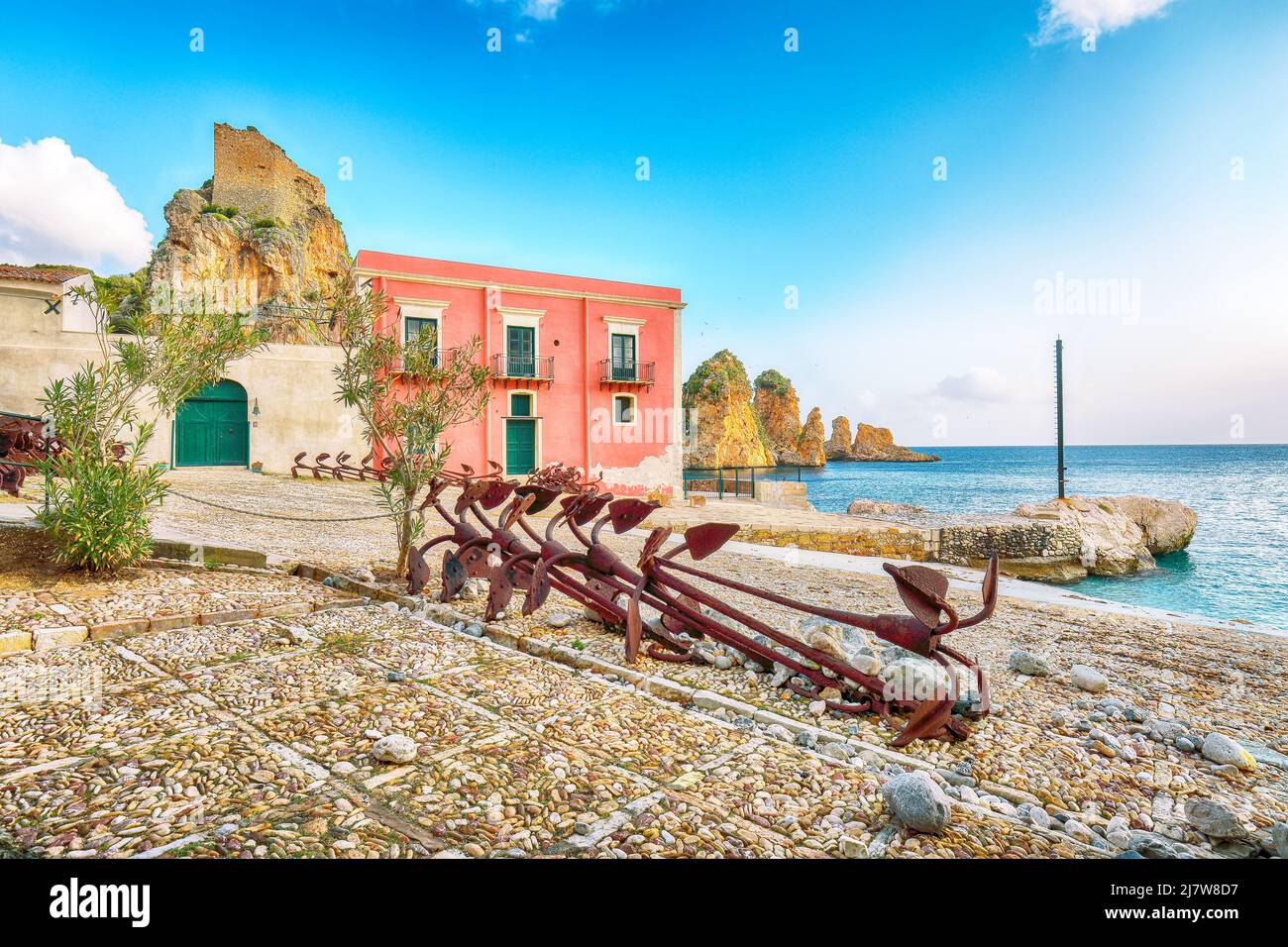 Gorgeous scene of Tonnara di Scopello. Popular travel destination on ...