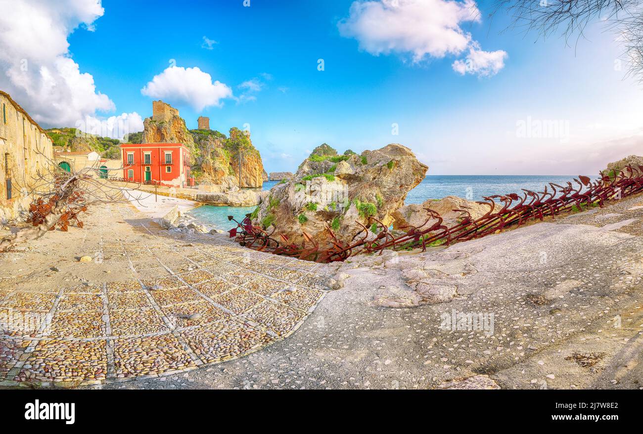 Gorgeous scene of Tonnara di Scopello. Popular travel destination on ...