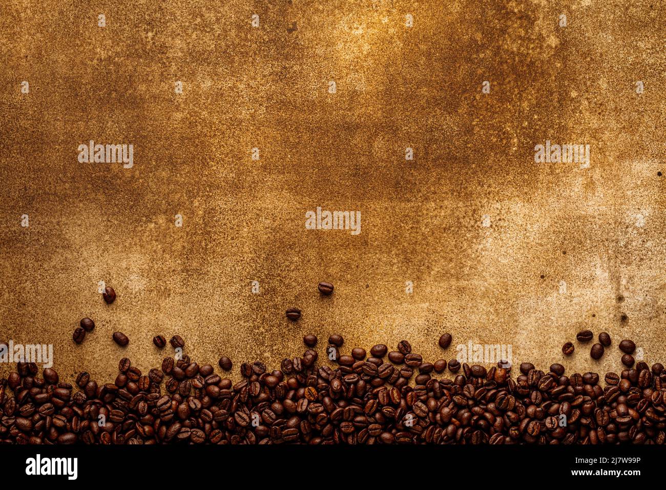 Grunge border design with coffee background. Abstract old vintage paper ...