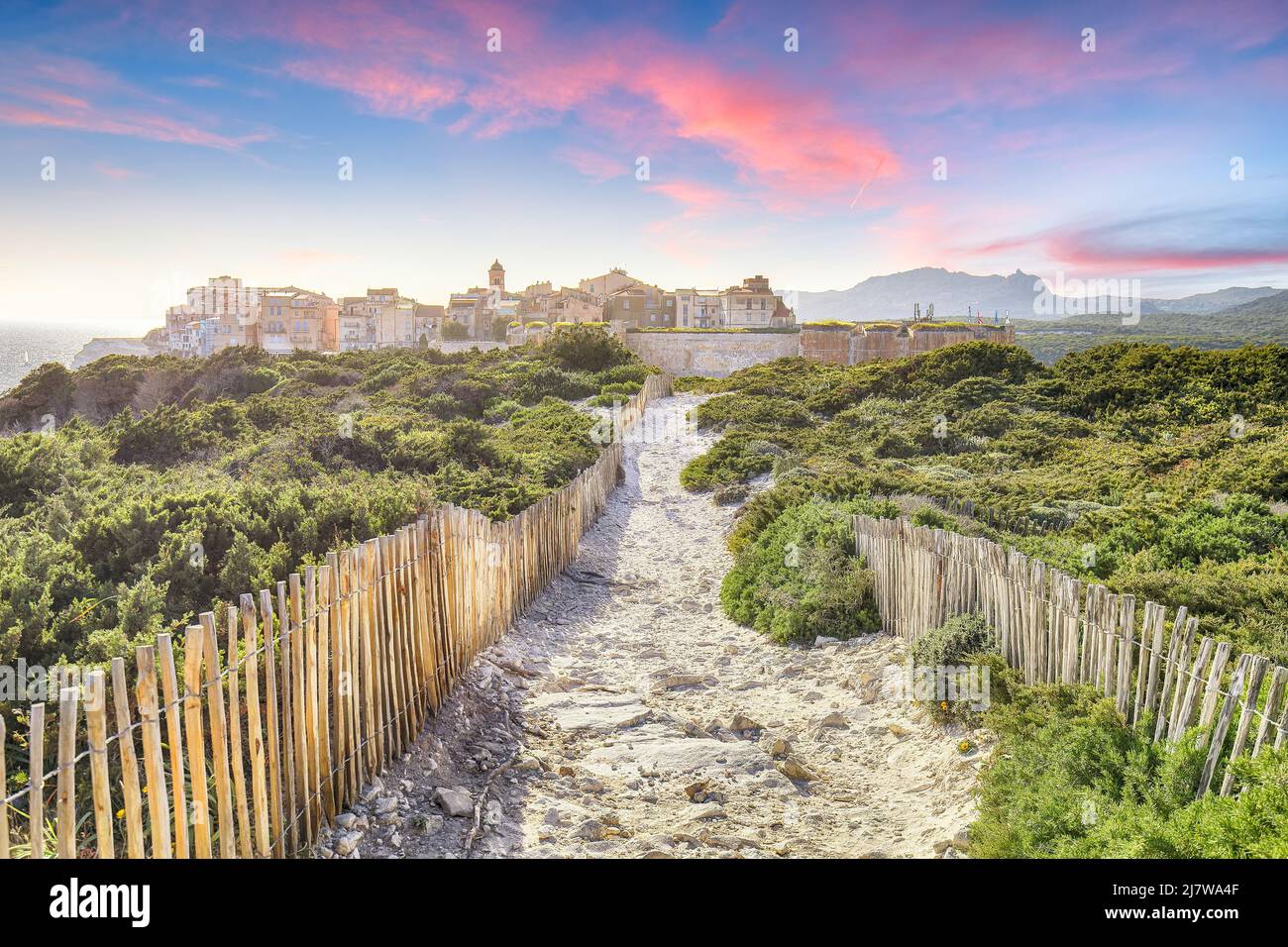 Unbelievable view of old town Bonifacio. Popular travel destination of ...