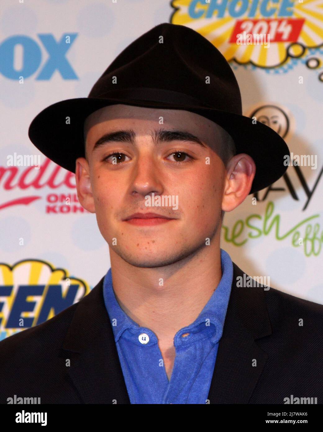 LOS ANGELES - AUG 10: Charlie Rowe at the 2014 Teen Choice Awards Press ...