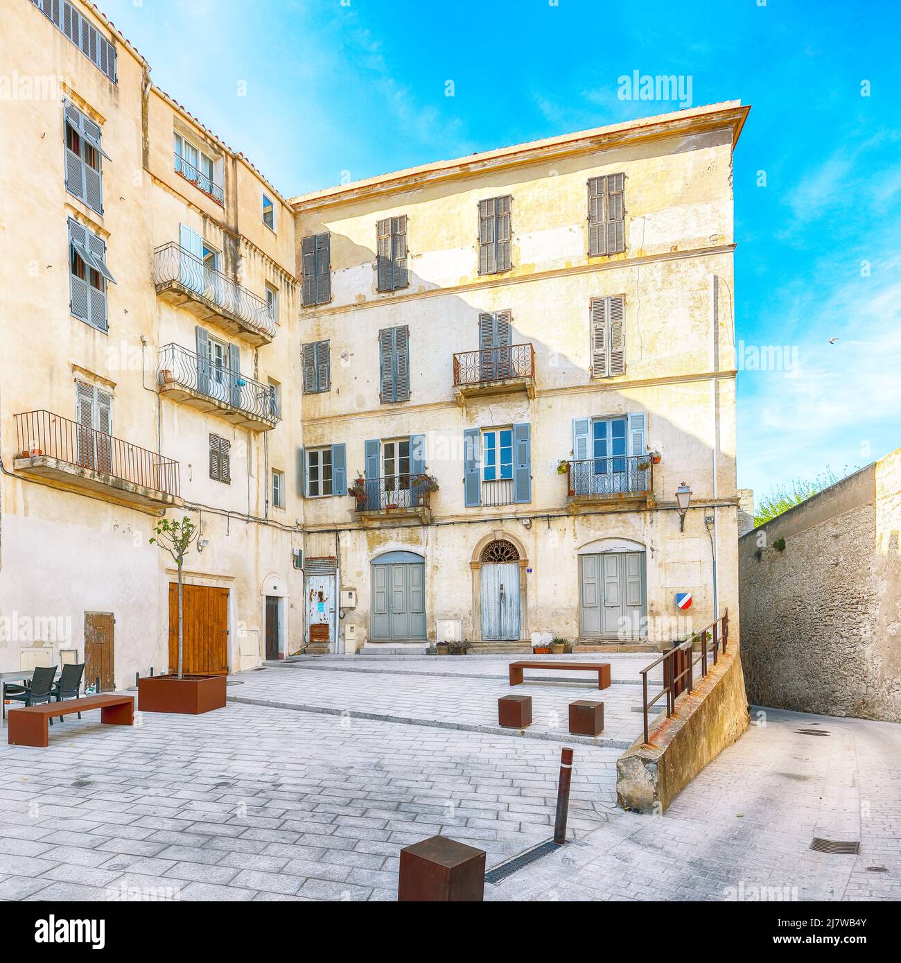 Amazing view of old town Bonifacio. Popular travel destination of ...