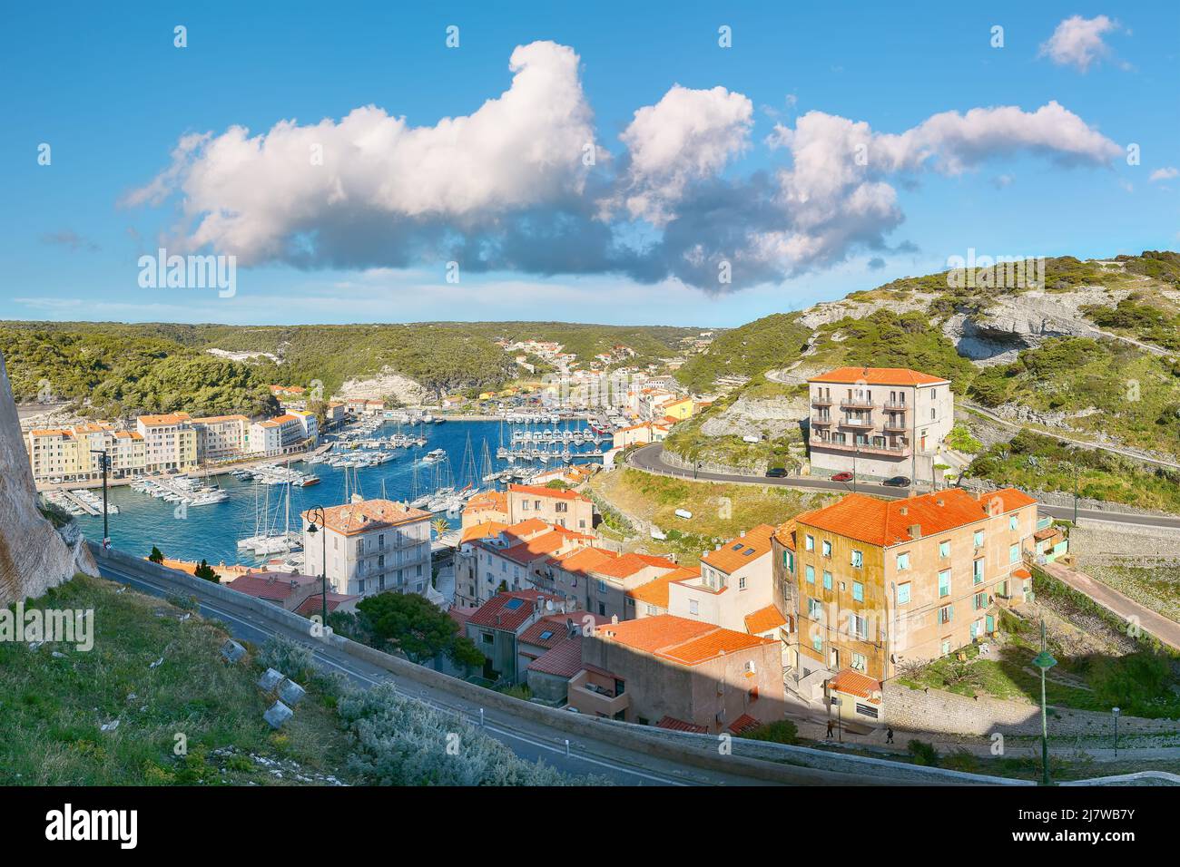 Unbelievable view of old town Bonifacio. Popular travel destination of ...