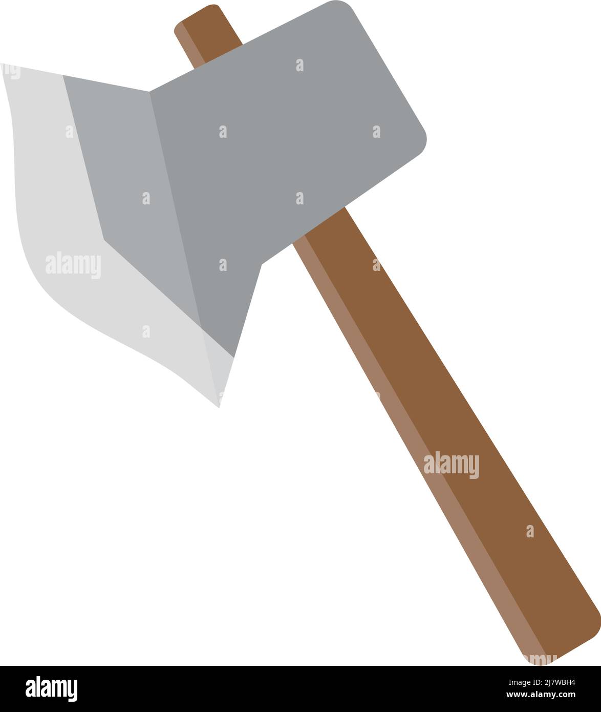 Vector illustration of an axe. Weapon. Editable vector Stock Vector ...
