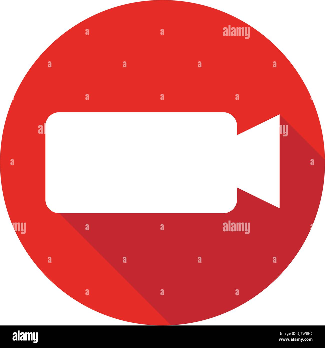 Modern video camera icon. Editable vector Stock Vector Image & Art - Alamy