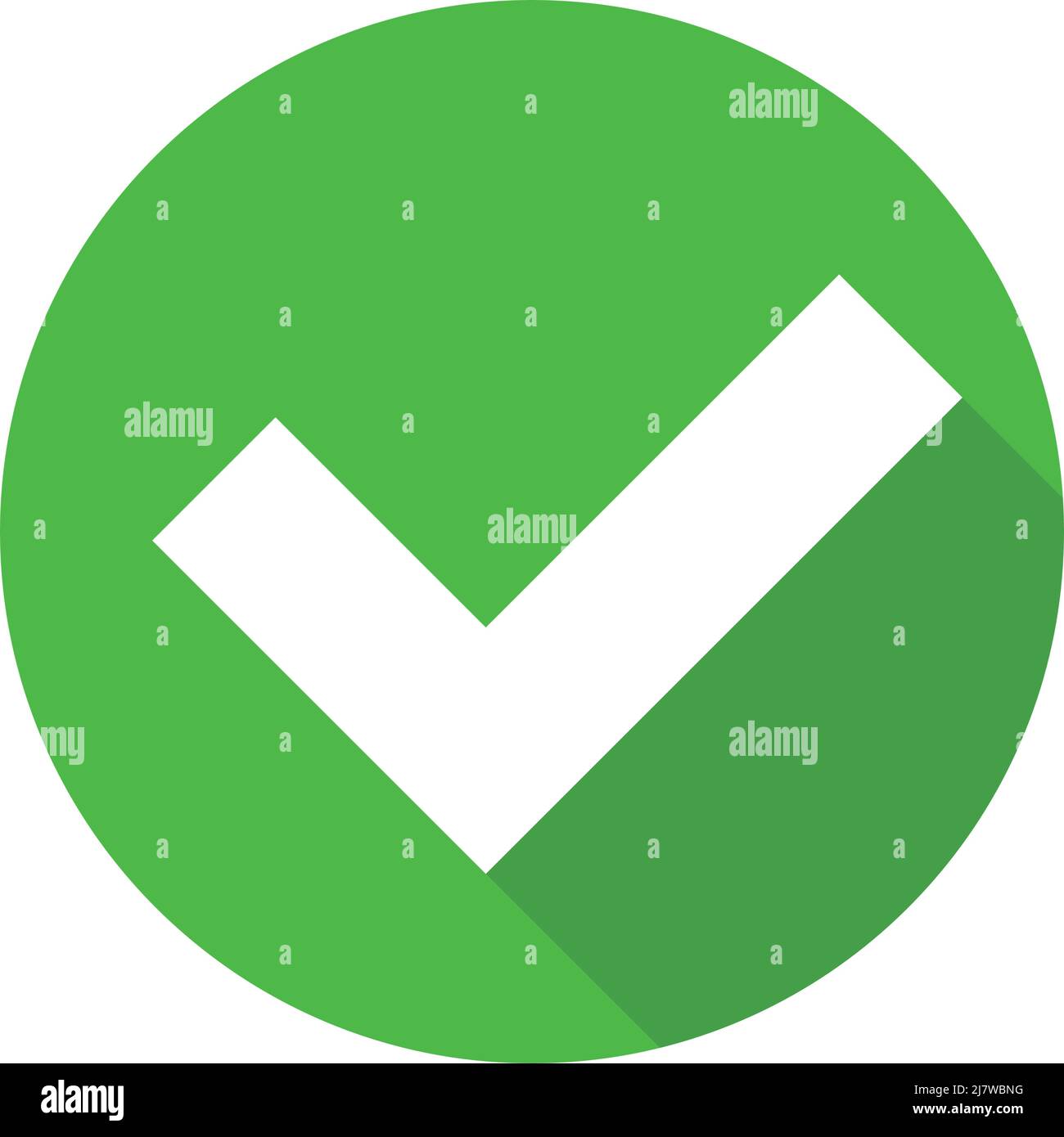 Modern green check mark icon. Editable vector Stock Vector Image & Art ...