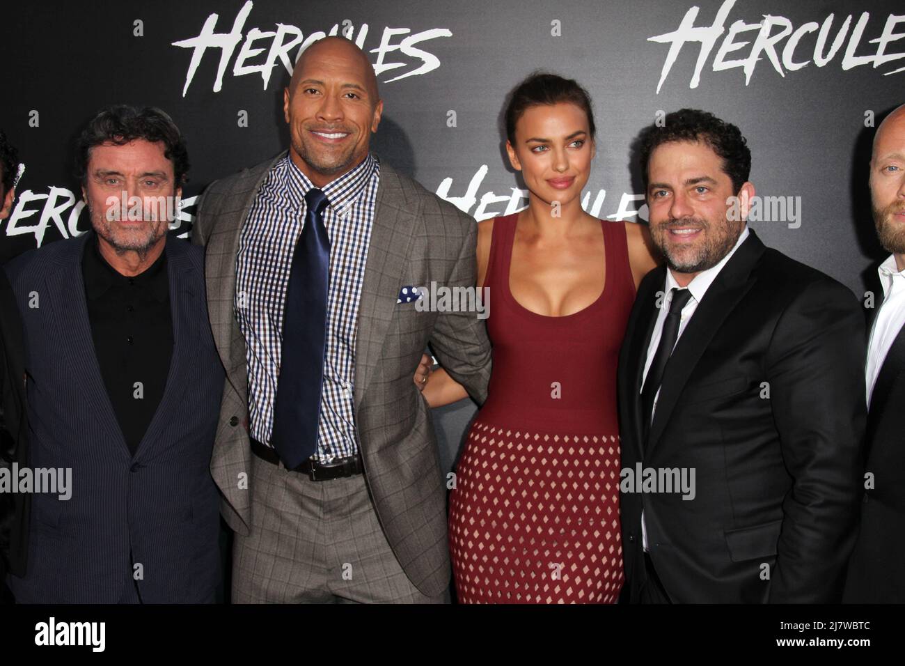 LOS ANGELES - JUL 23: Ian McShane, Dwayne Johnson, Irina Shayk, Brett ...