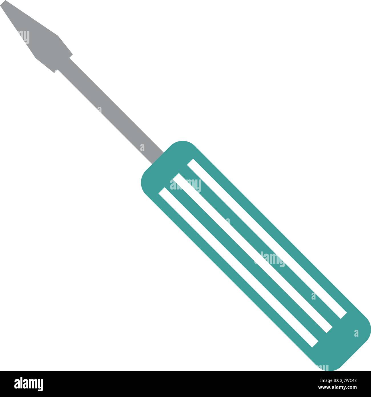 Screwdriver vector icon. Work tool. Editable vector Stock Vector Image ...