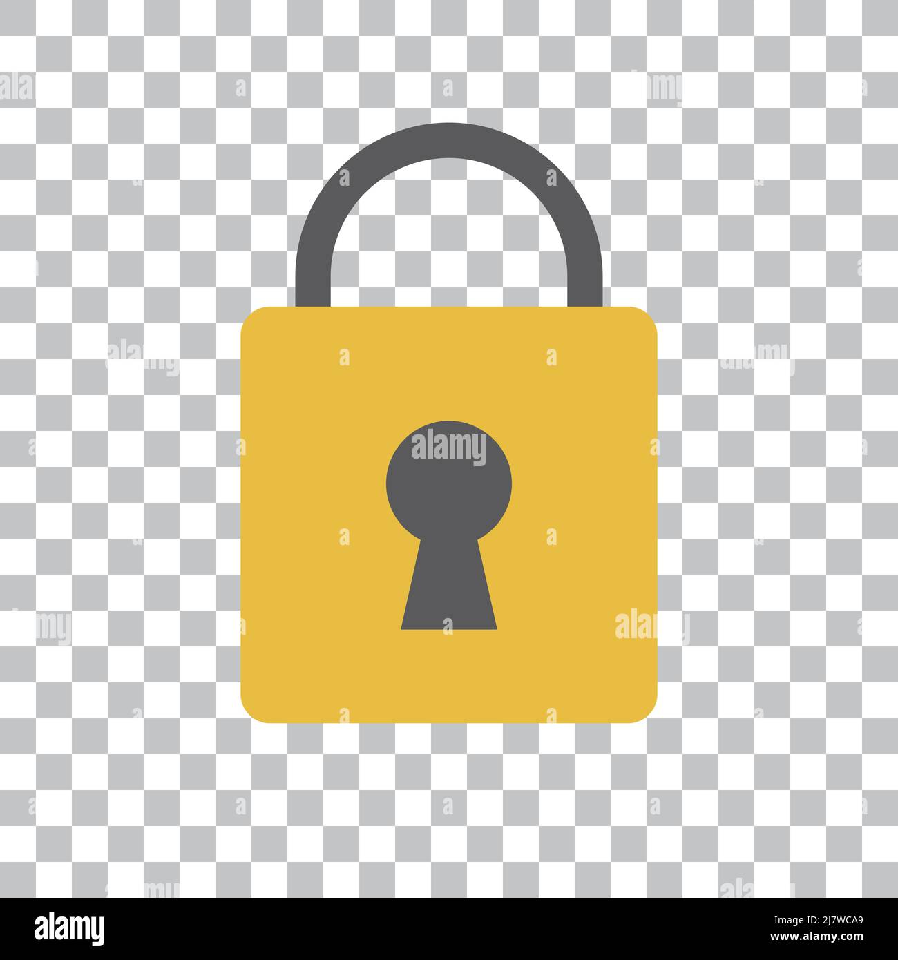 Separated security icons on a transparent background. Padlock vector ...