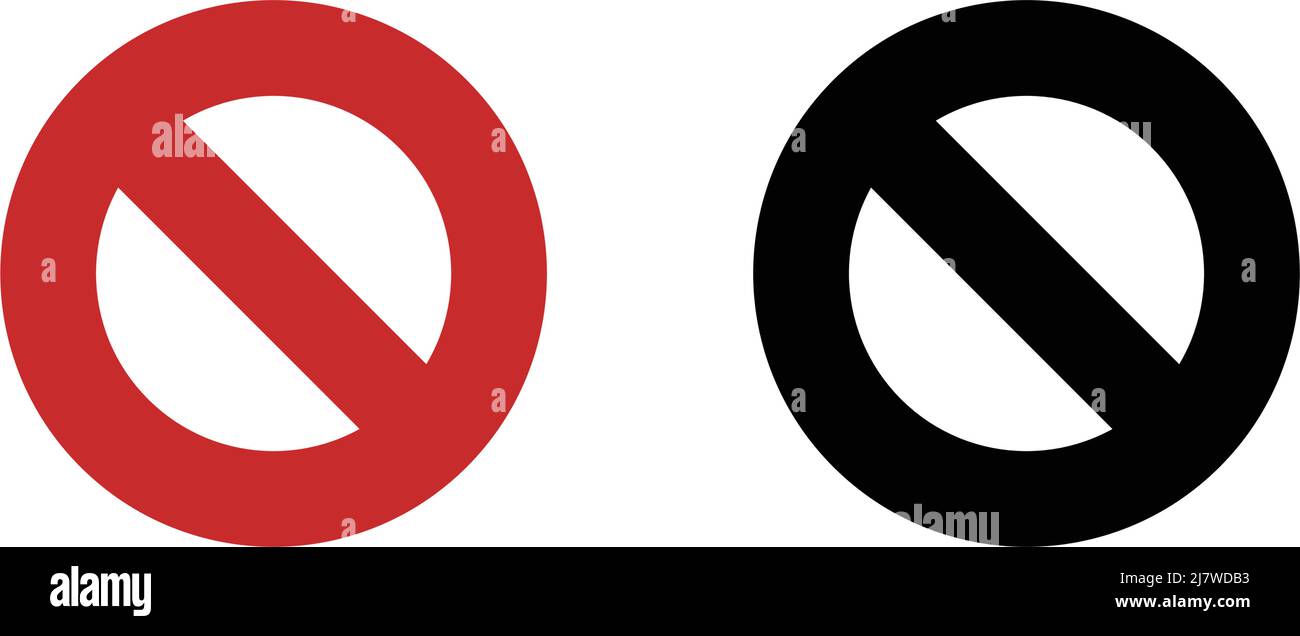 A set of stop sign icons. Traffic. Editable vector Stock Vector Image ...