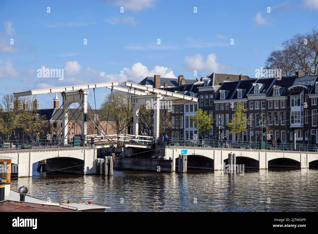 the magere brug or skinny bridge is a drawbridge over the amstel river ...