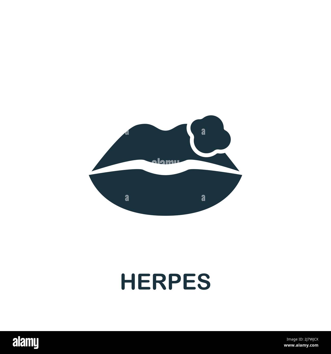 Warts icon. Monochrome simple Deseases icon for templates, web design ...