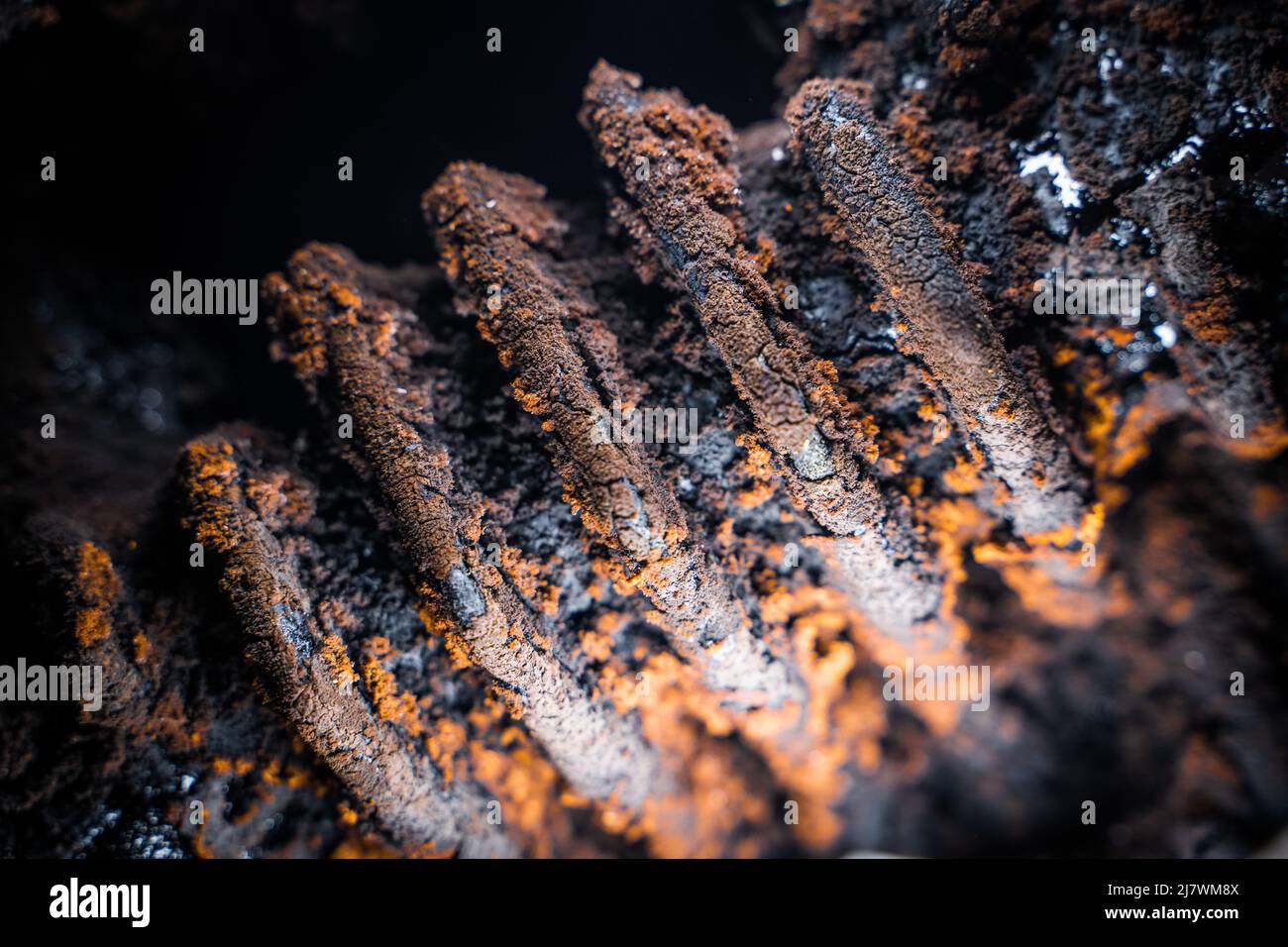 Tar and soot on the pipes of a solid fuel boiler close-up Stock Photo ...