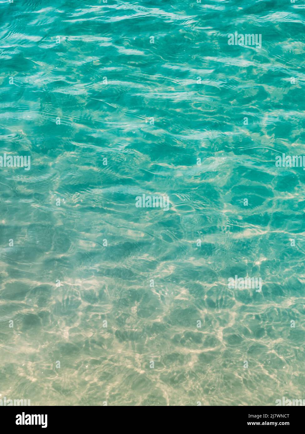 Surface transparent blue sea water Stock Photo - Alamy