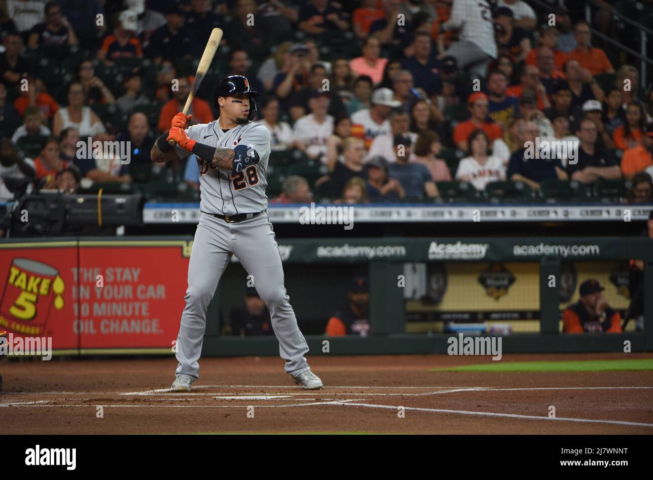 MLB game between the Houston Astros and the Detroit Tigers on Thursday ...