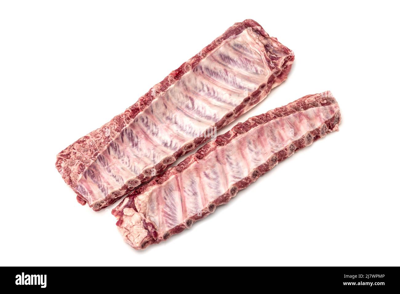 Cutting pork back ribs Cut Out Stock Images & Pictures - Alamy