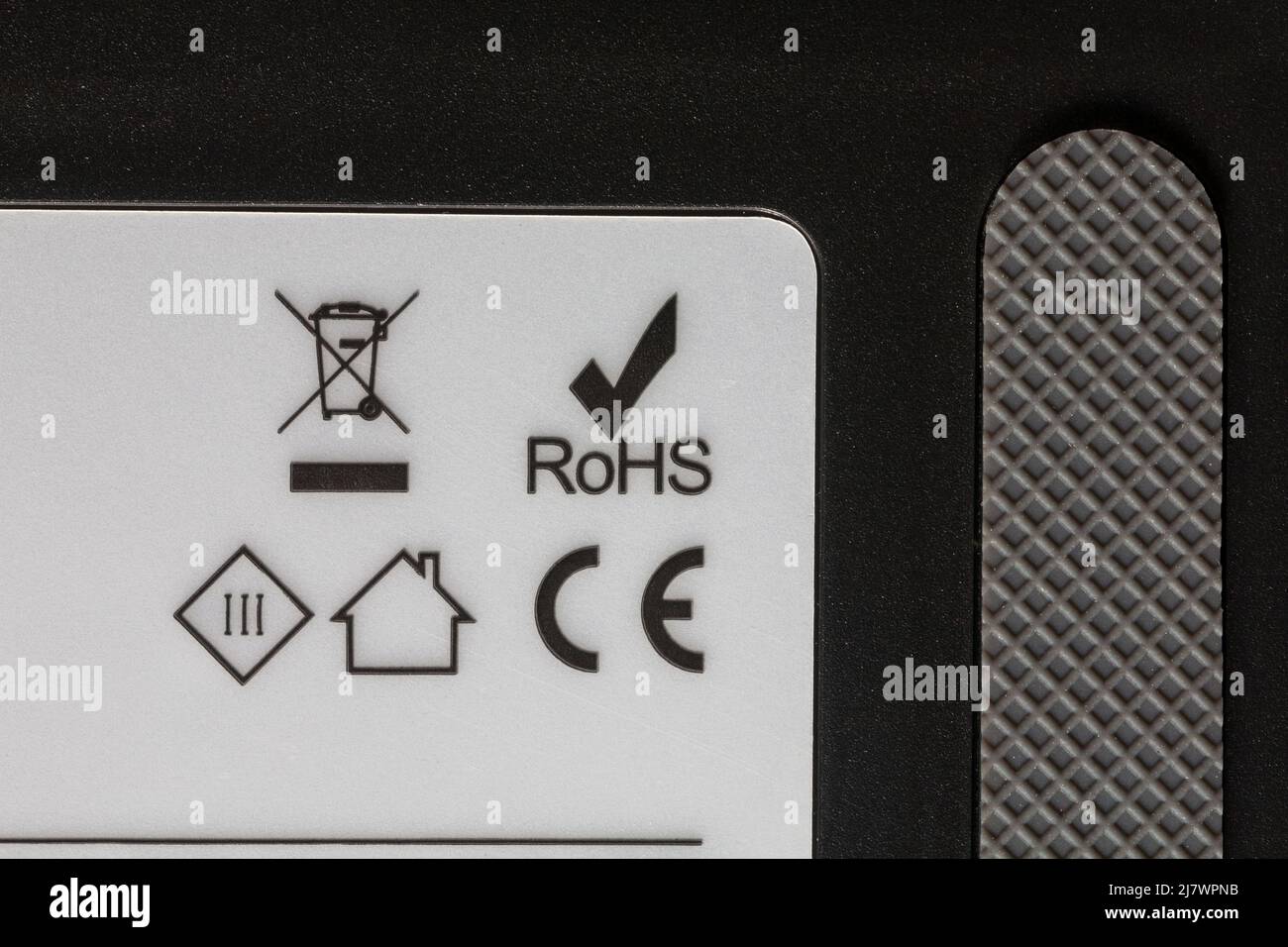 ROHS Restriction of Hazardous Substances, CE symbol logo and recycling ...