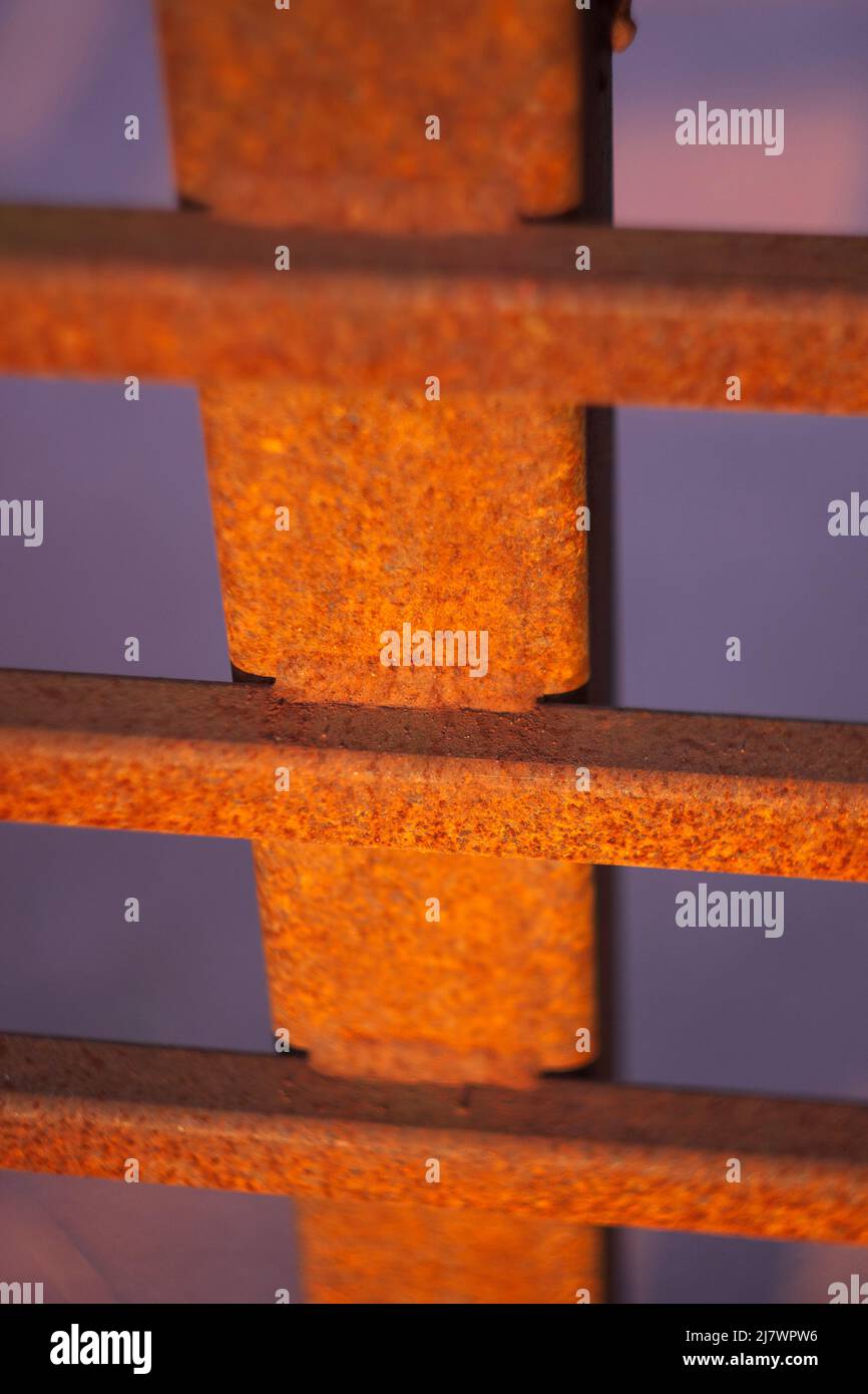 Rusted red metal texture deigns Stock Photo - Alamy