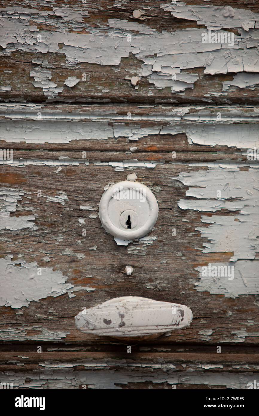 Wooden boards with chipped paint Stock Photo - Alamy