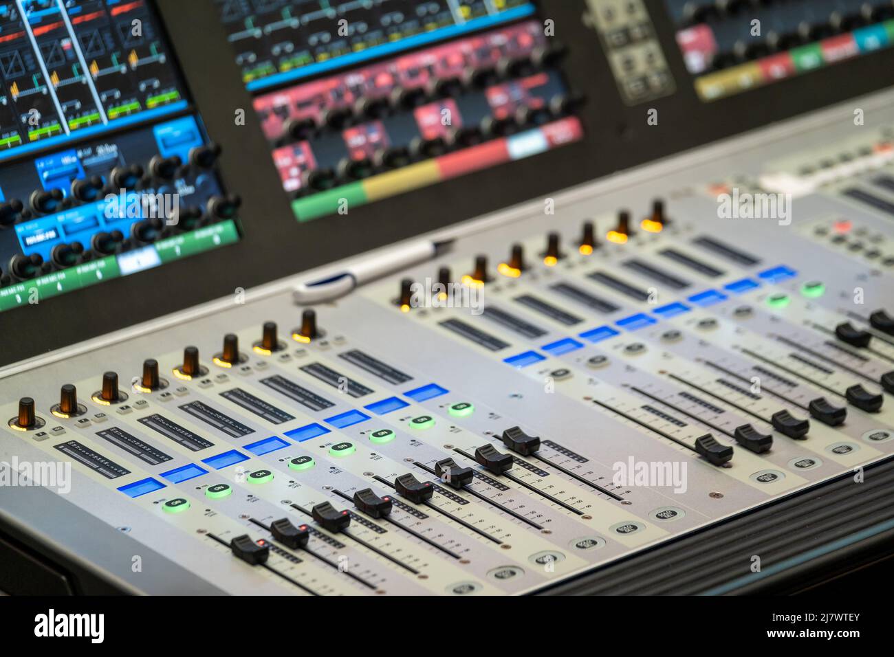 Control panel in telecommunication center Stock Photo - Alamy
