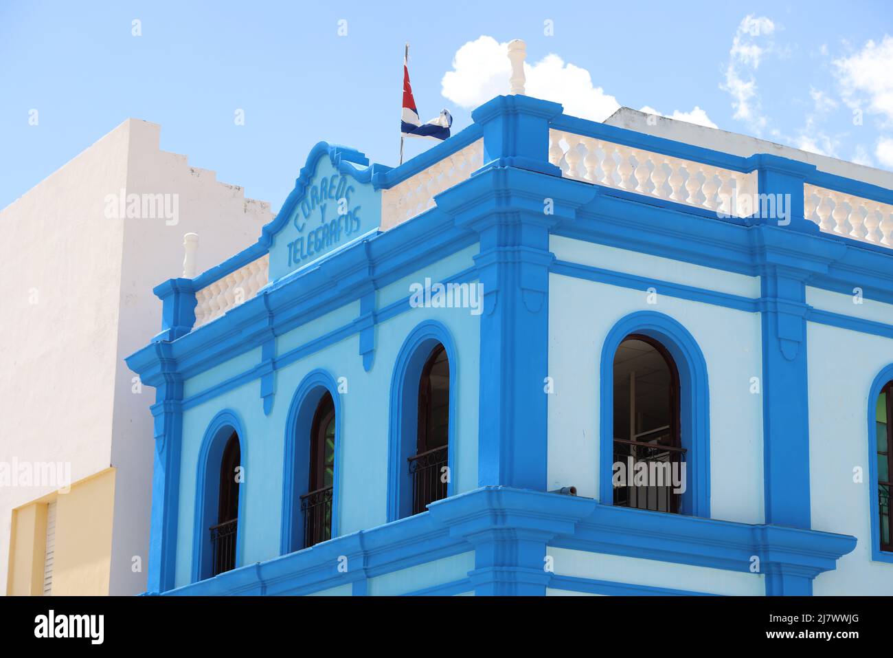 Post office and telegraph building in Bayamo, Cuba Stock Photo - Alamy