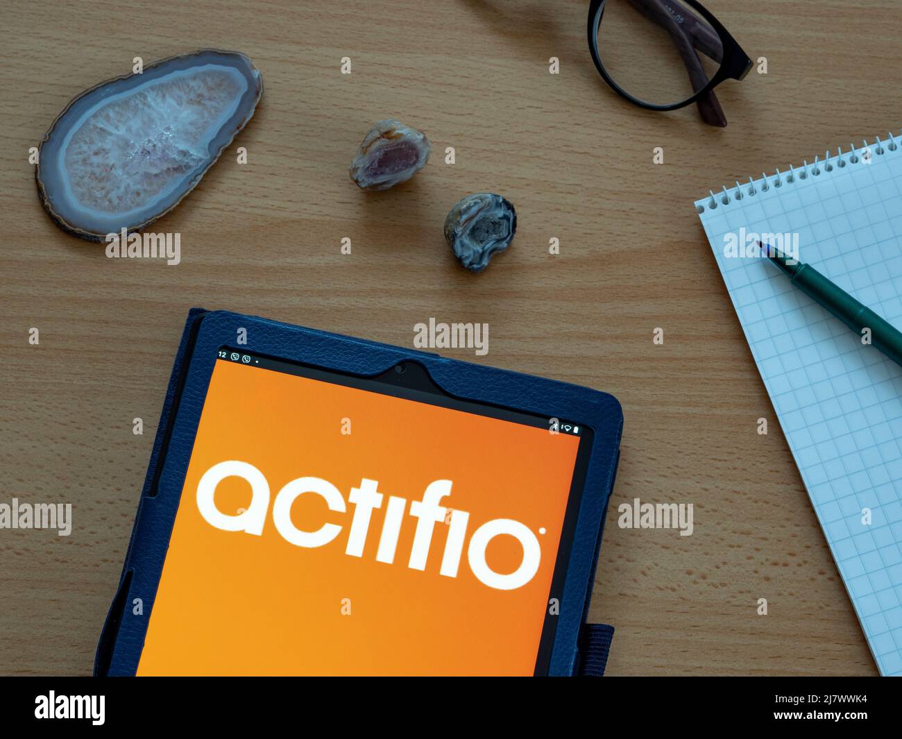 Germany. 11th May, 2022. In this photo illustration Actifio owned by ...