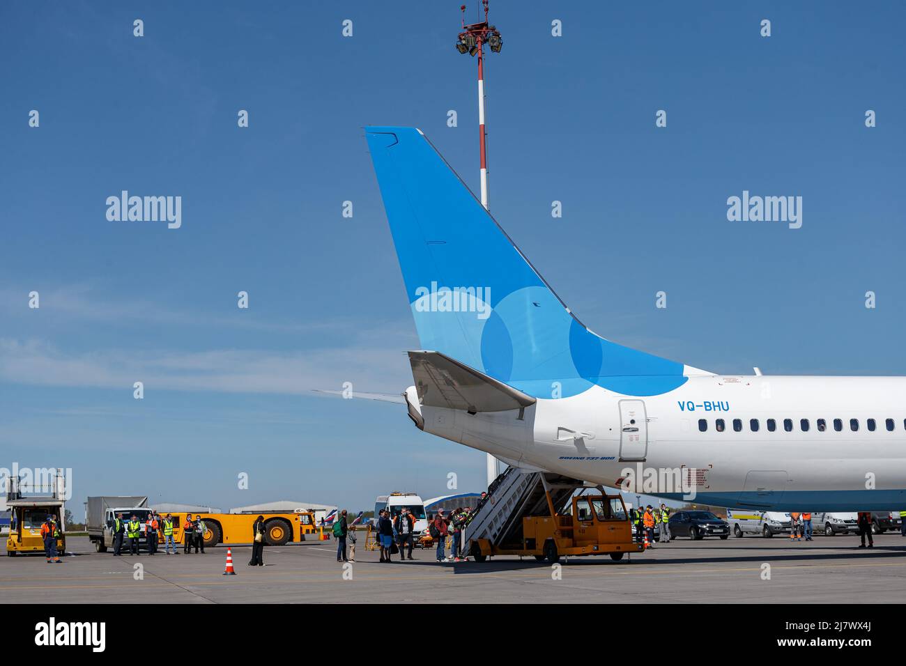 11.05.2021 Russia, Moscow. Sheremetyevo Airport. Presentation of ...