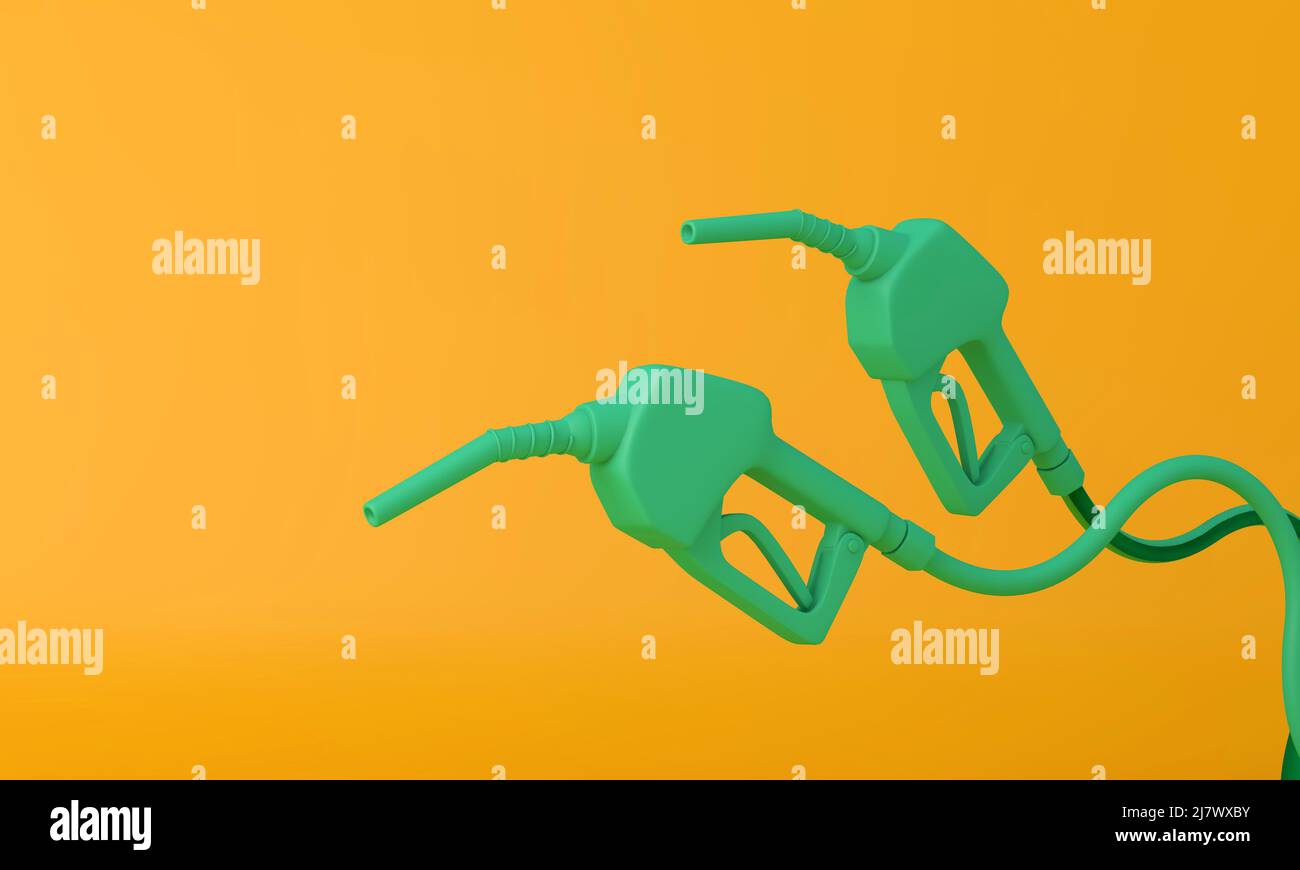 Gas station fuel pump abstract background. 3D rendering Stock Photo - Alamy