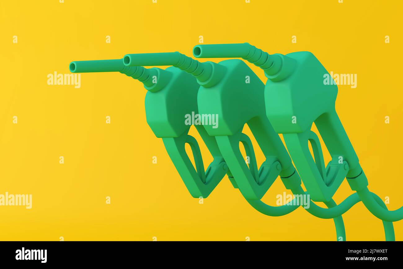 Gas station fuel pump abstract background. 3D rendering Stock Photo - Alamy