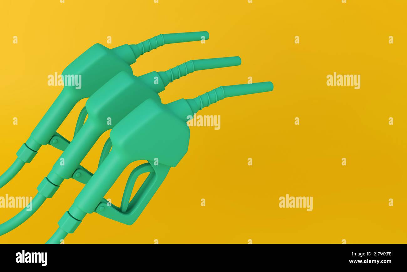 Gas station fuel pump abstract background. 3D rendering Stock Photo - Alamy