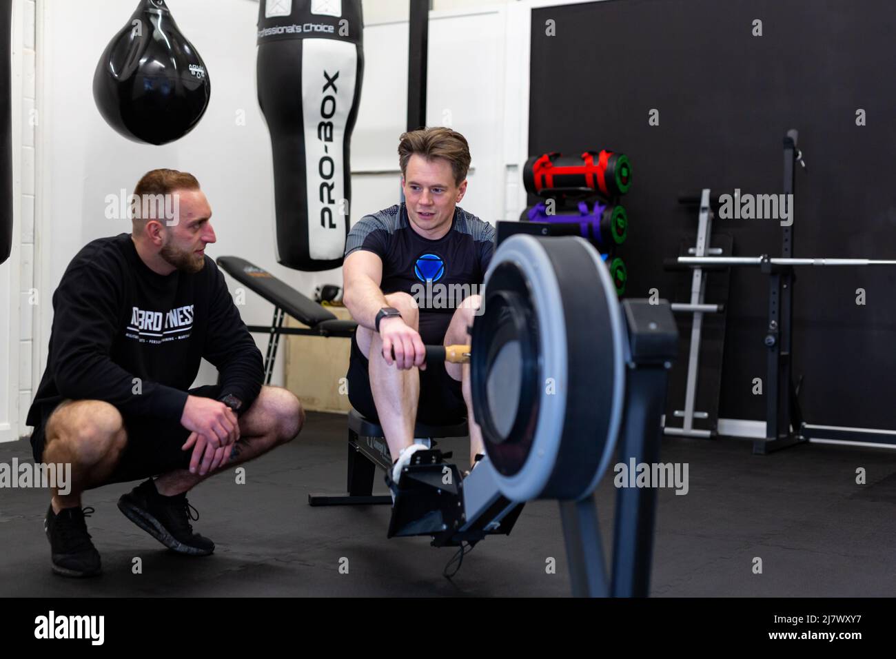 Ipswich Suffolk UK April 03 2022: A fit and healthy young man having a ...