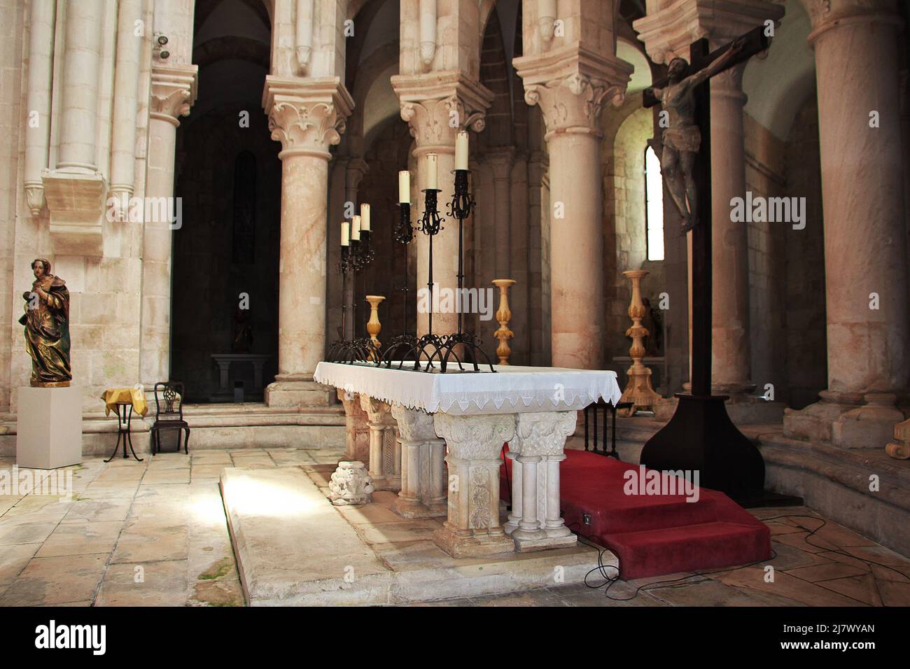 The ancient monastery Alcobaca in Portugal Stock Photo - Alamy
