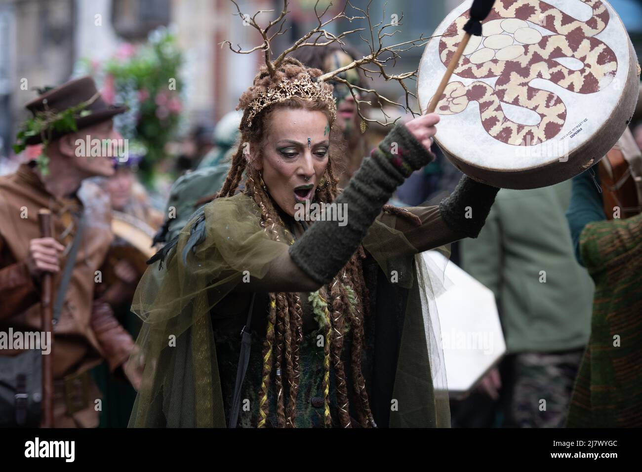 Glastonbury, Somerset, UK. 1st May 2022. Beltane Celebrations at ...