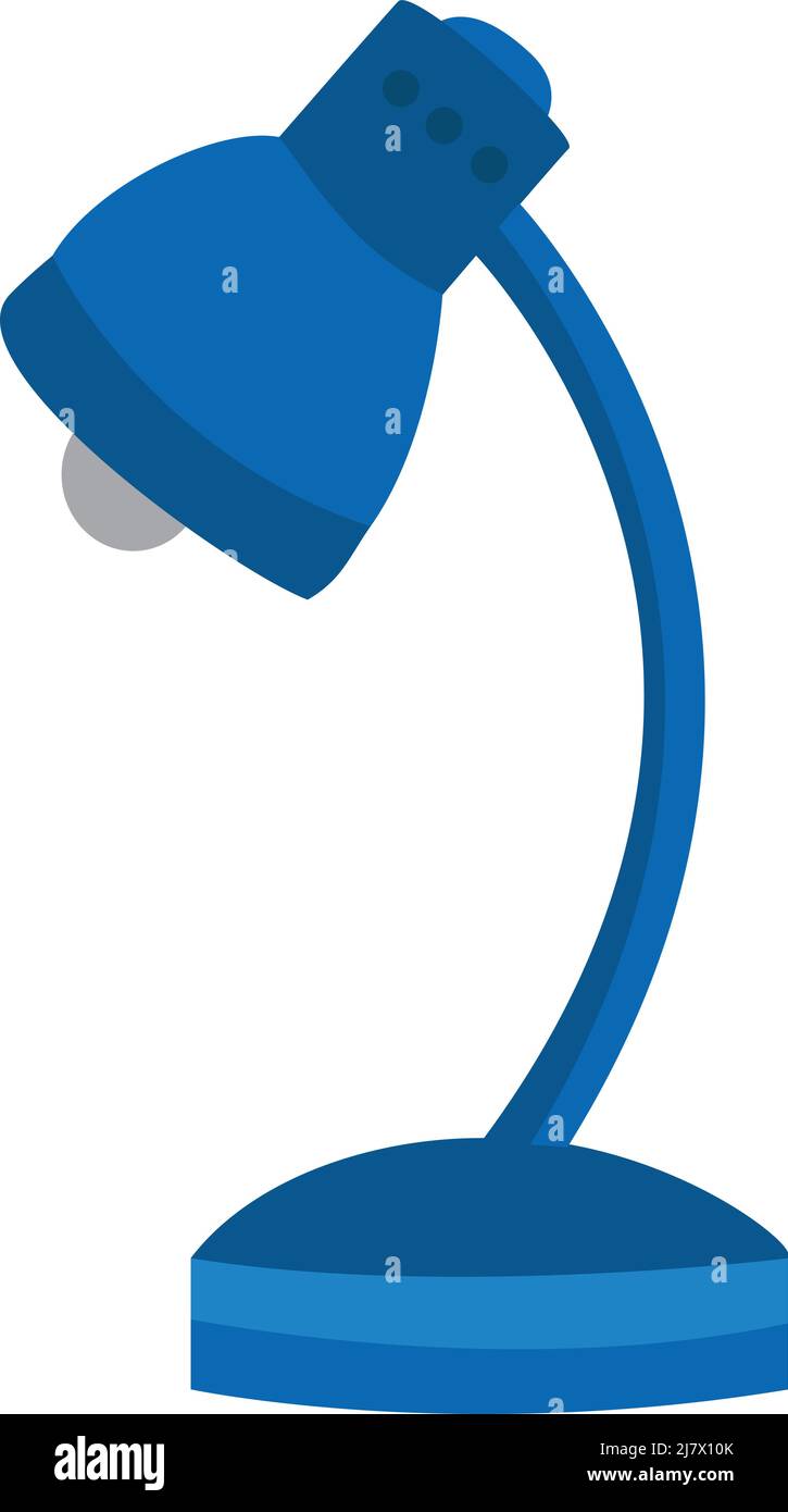 illustration of blue lamp. with white background Stock Vector Image ...