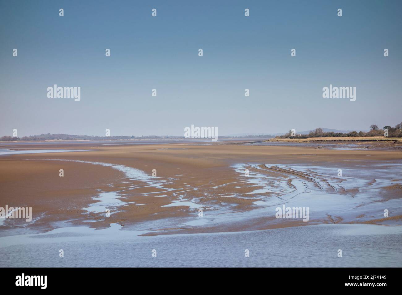 View of River Severn seen from Sharpness, Gloucestershire, UK Stock ...