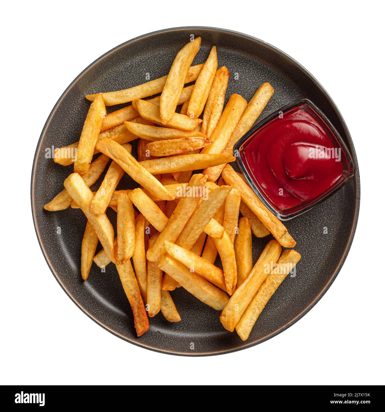 Isolated portion of french fries Stock Photo - Alamy