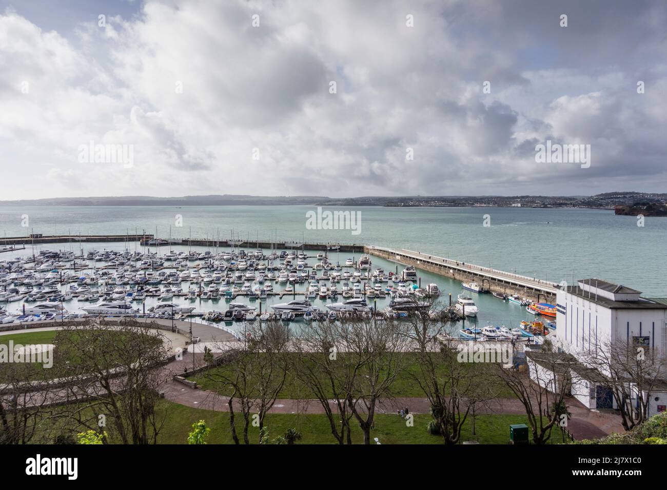 View over Torquay Harbour, Devon, UK Stock Photo - Alamy