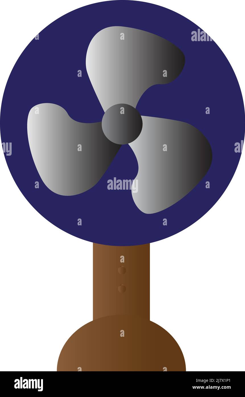 illustration of table fan icon. with white background Stock Vector ...