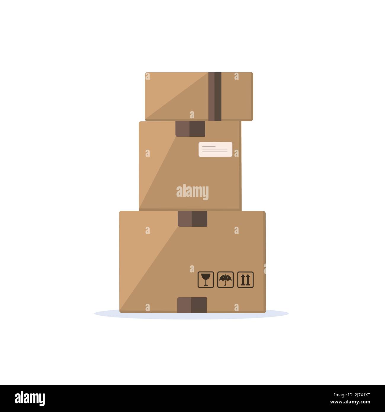 Three cardboard Stock Vector Images - Alamy