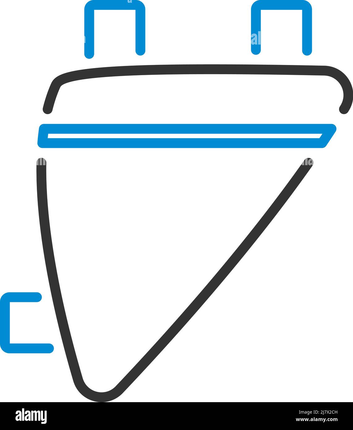 Bike Saddle Bag Icon. Editable Bold Outline With Color Fill Design ...