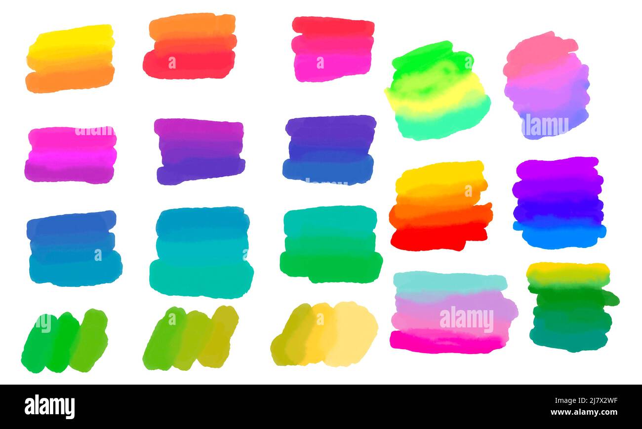 Set coloured paint spots stickers for fabrics and textiles and linens ...