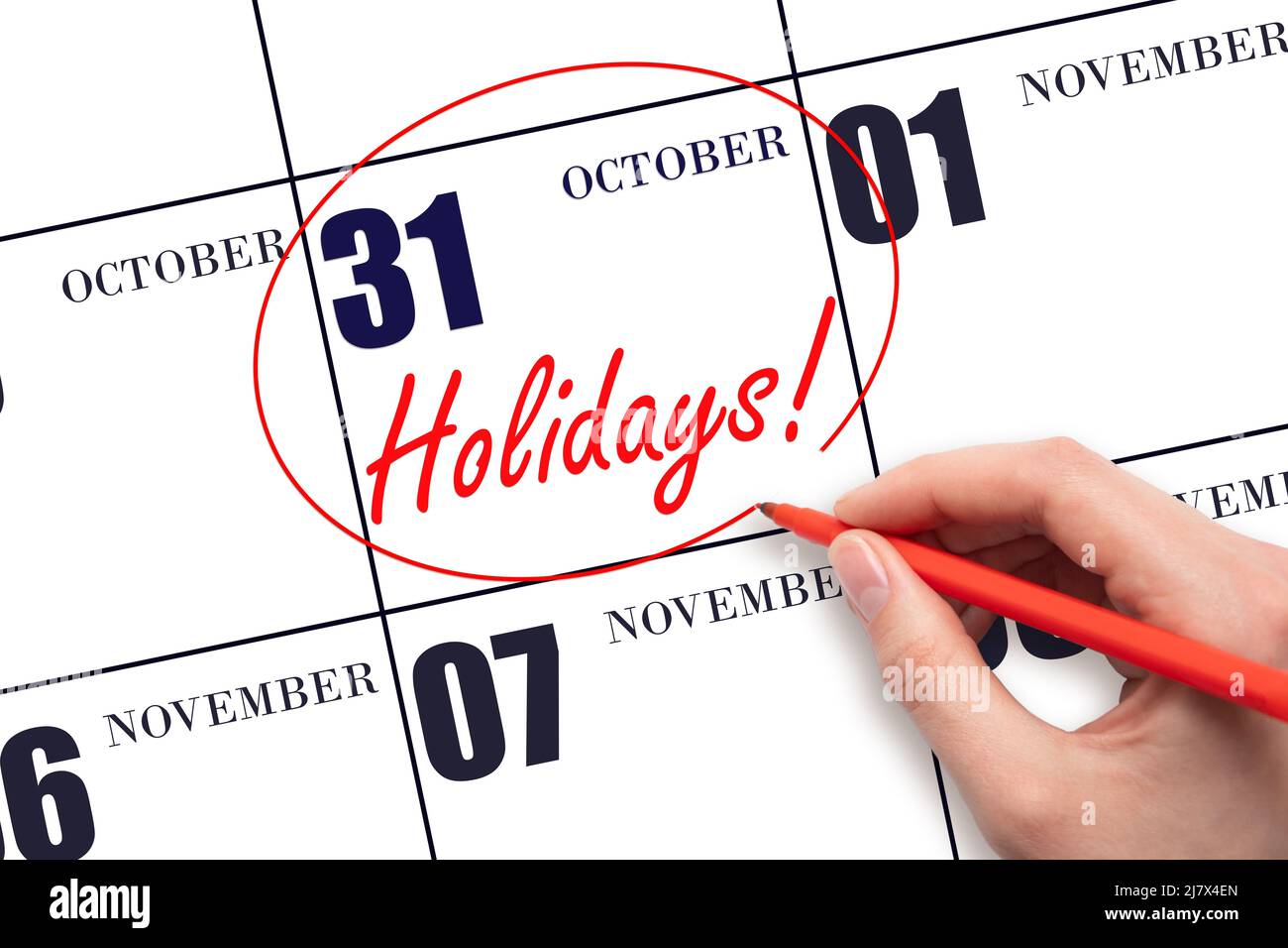 31 october calendar hi-res stock photography and images - Alamy
